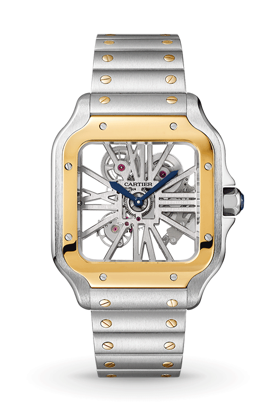 Santos-Dumont Large Model Steel Watch | Discover Timeless Elegance ...